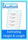 Longer or Shorter Introduction to Measurement Clip Cards Autism Special ...