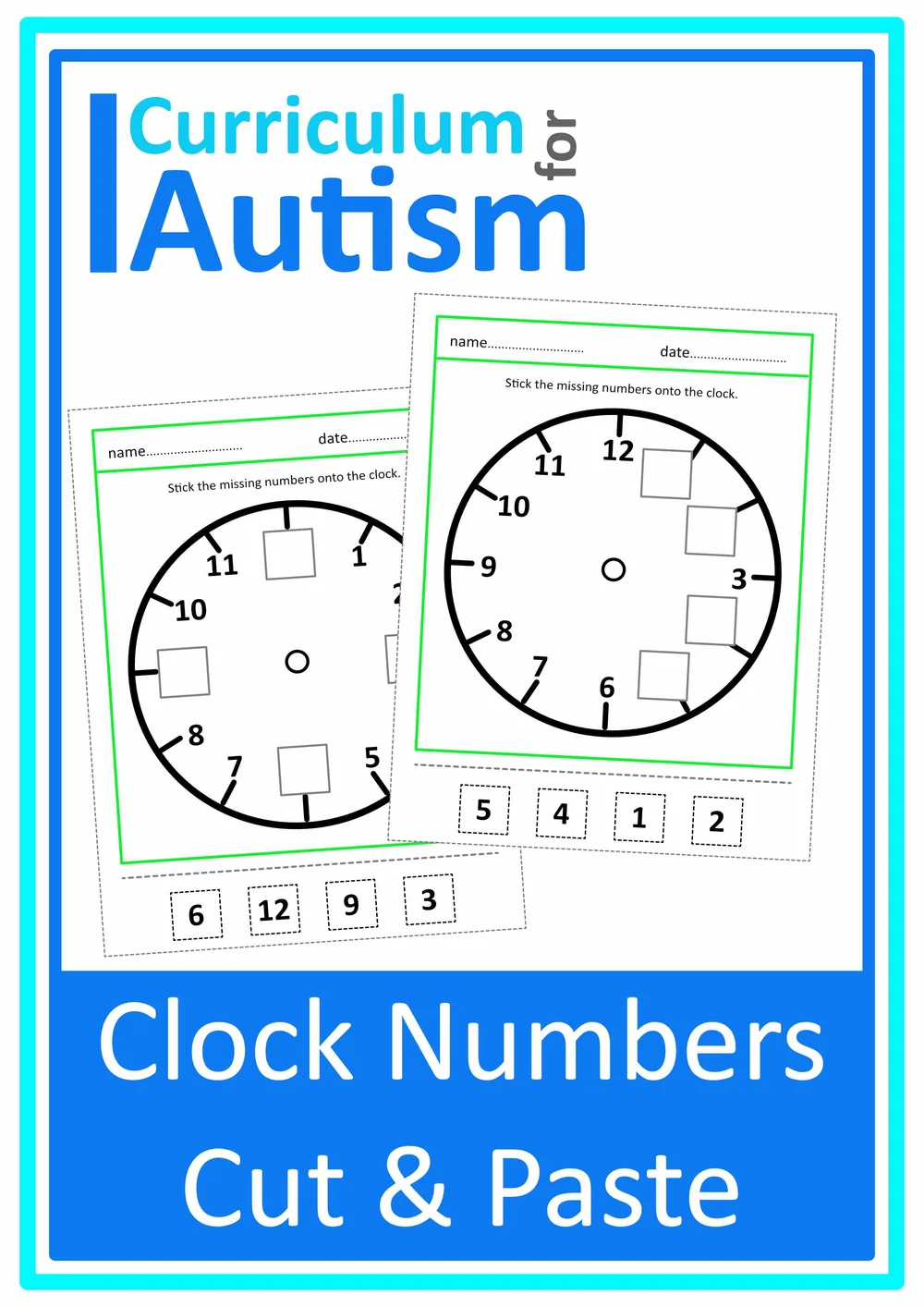 AM or PM Time Digital Clocks Card Sorting Activity Autism Special ...