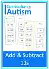 2-12 Times Table Multiplication Facts Large Print Flash Cards Autism ...