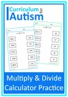 Autism Math Calculator Practice Double Digit Addition & Subtraction ...