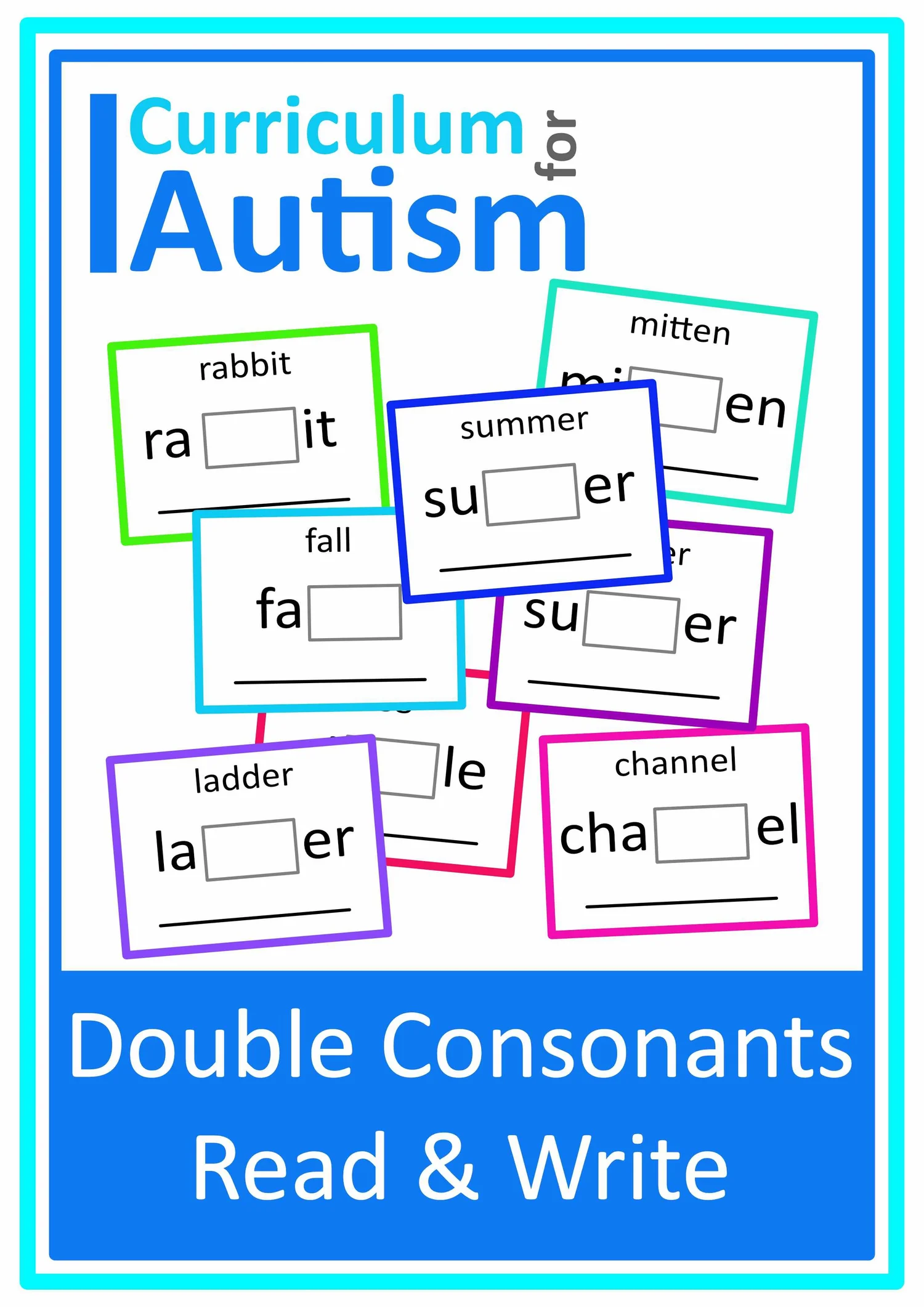 Phonics Beginning Blends Decoding & Spelling Words Worksheets Autism ...