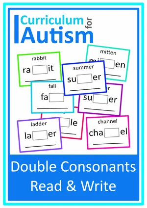 Phonics Beginning Blends Decoding & Spelling Words Worksheets Autism ...
