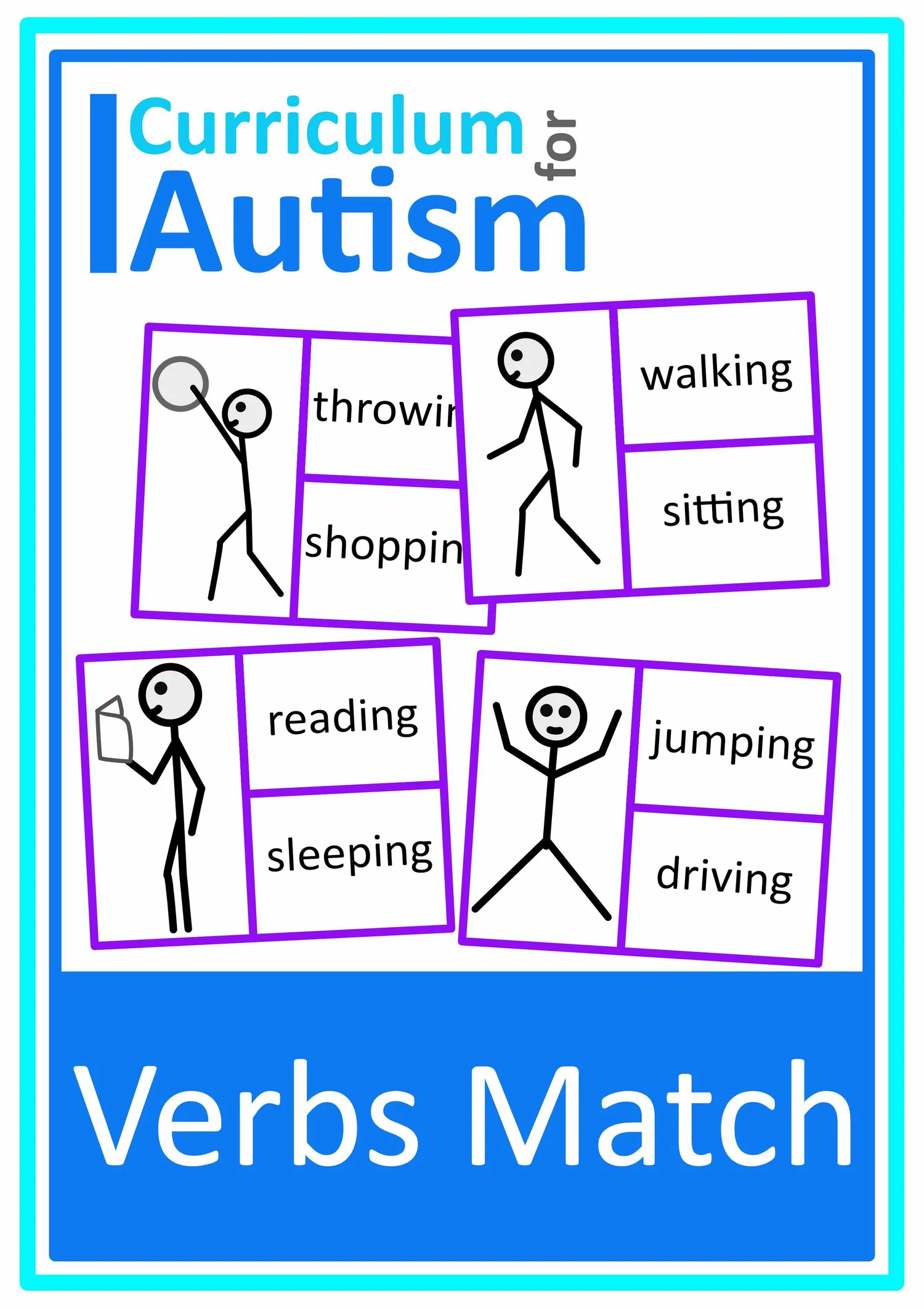 Nouns Label Pictures Vocabulary Match Activity Autism Special Education ...