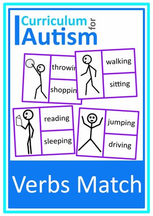 Nouns Label Pictures Vocabulary Match Activity Autism Special Education ...