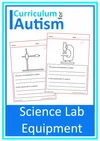Autism Science Lessons Lab Equipment Vocabulary Yes No Cards Special ...