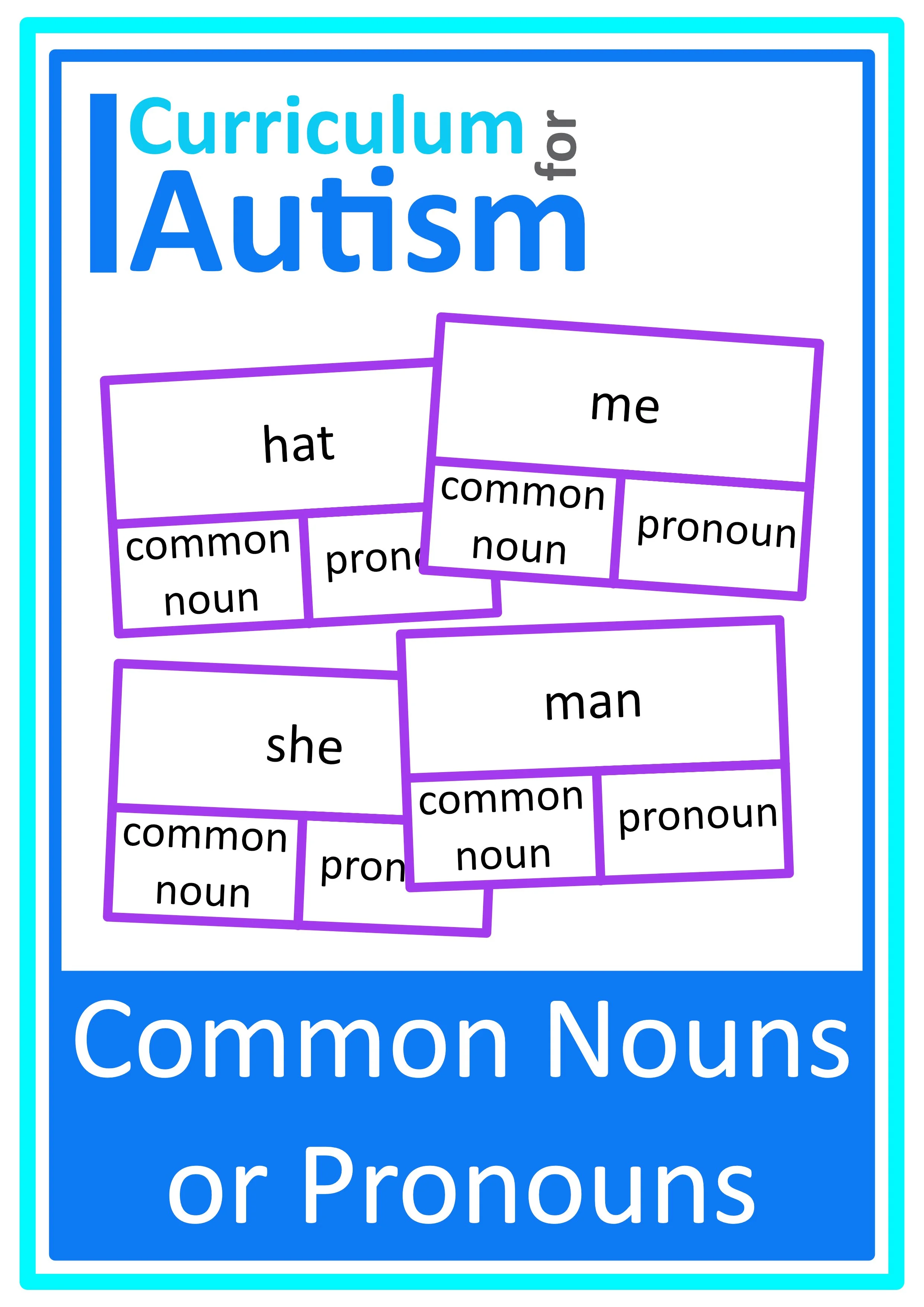 Singular & Plural Possessive Nouns in Sentences Clip cards Autism ...