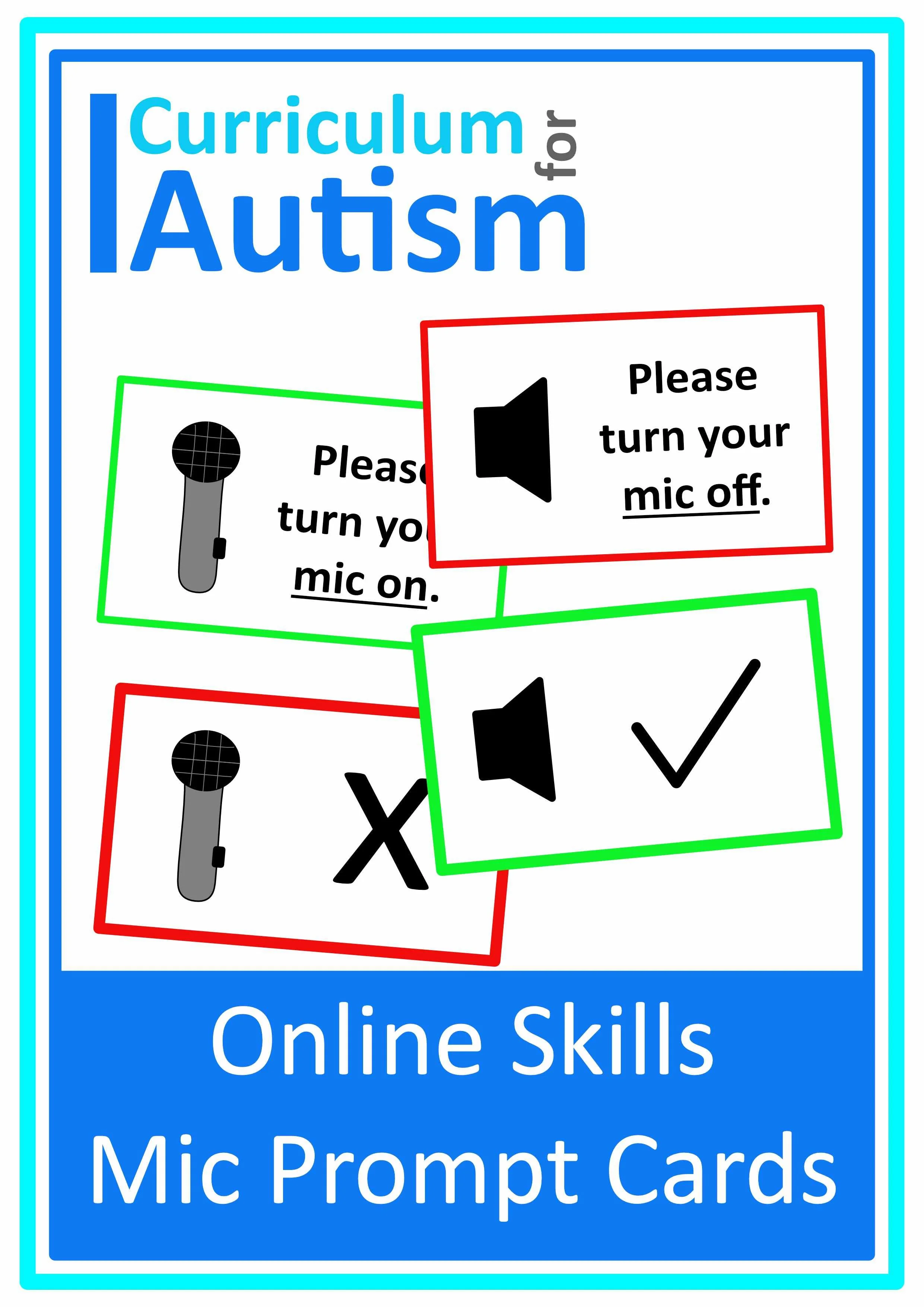 Autism Social Skills Expected Behavior Online Manners Cards Special ...