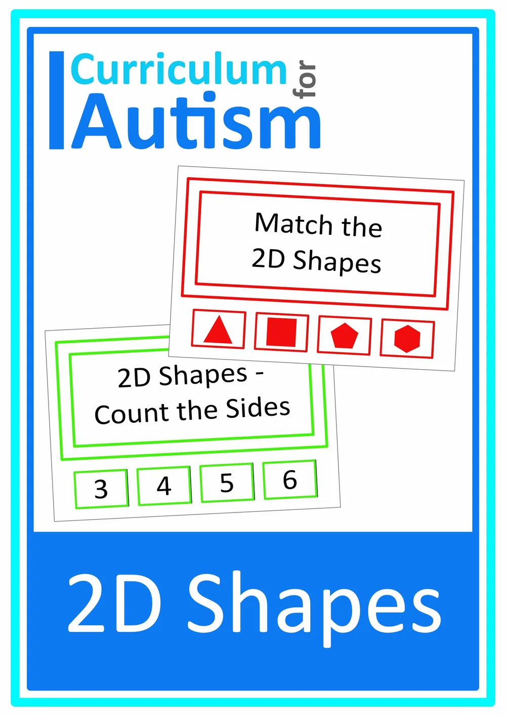 Naming 2D Shapes Cut & Paste Worksheets Autism Special Education Self ...