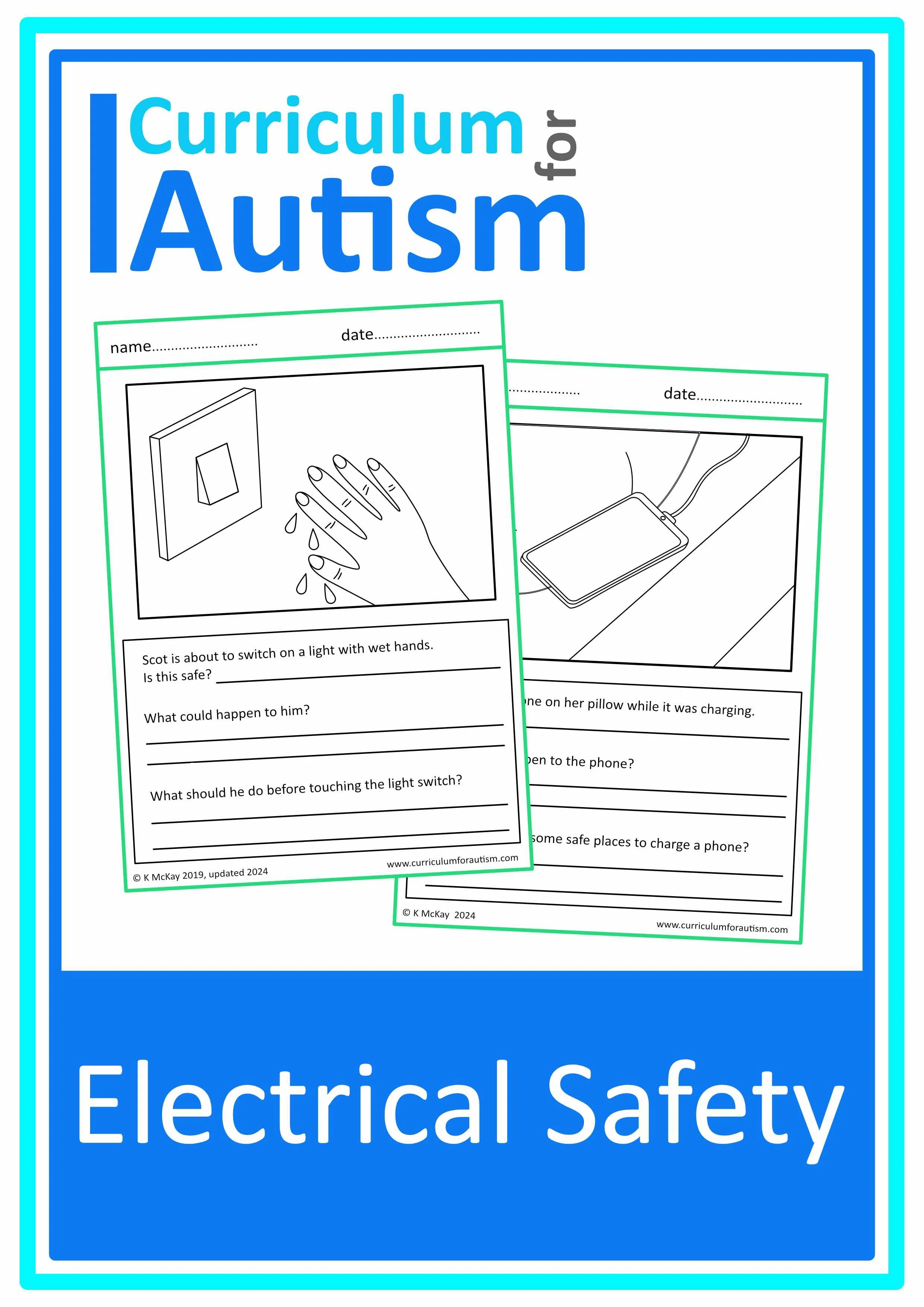 Autism Safety Lessons Identifying Dangerous Situations Yes No Cards ...