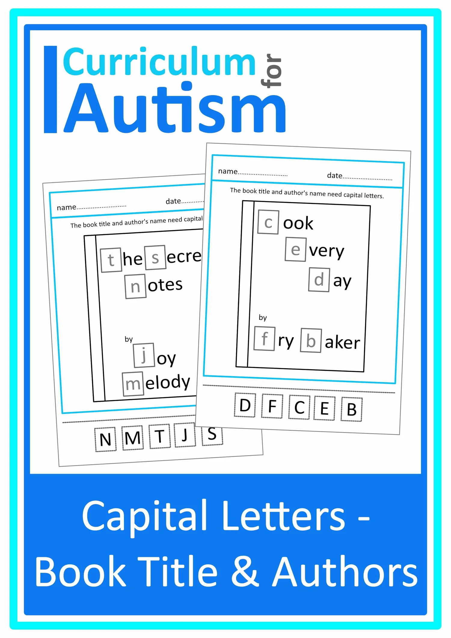 Alphabetical Order Worksheets Autism Special Education Literacy ...