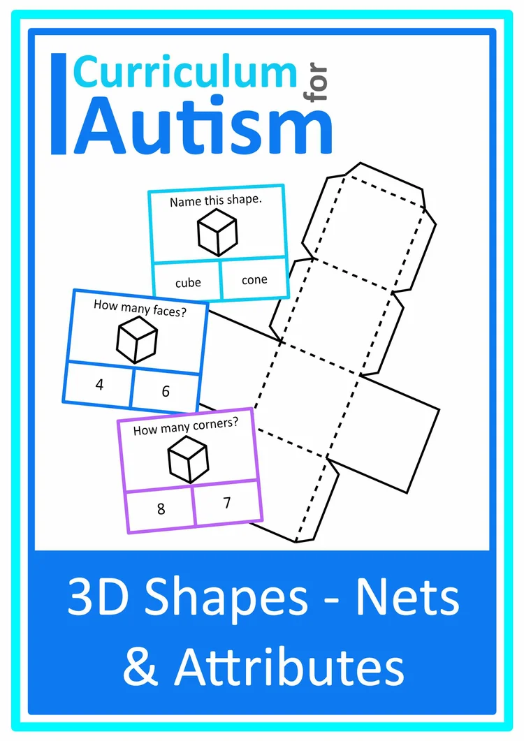 Attributes of 2D Shapes Mats Autism Special Education Self Contained ...