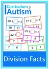 Missing Factors & Divisors Large Print Worksheets Autism Special Ed ...