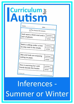 Sentence Level Reading Comprehension Non Fiction Mats Autism Special ...