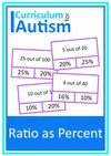 Percent of Numbers Match Worksheets Autism Special Education Resource ...
