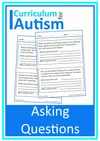 Autism Speech & Language Conversation Prompt Cards Getting To Know Knew ...