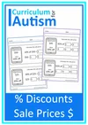 Percent of Numbers Match Worksheets Autism Special Education Resource ...