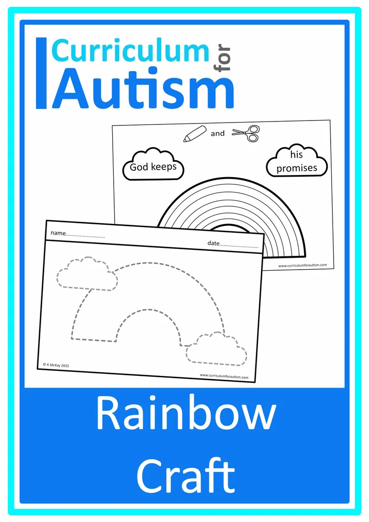 God Made Colors Simple Creation Coloring Sheets Autism Special Ed ...