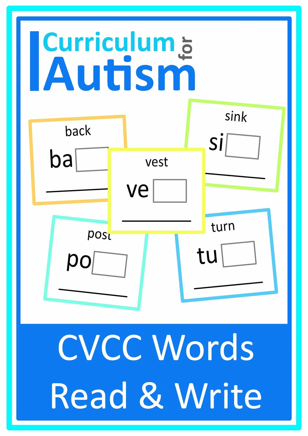 Phonics Read & Write Decodable Sentences Autism Special Education ...