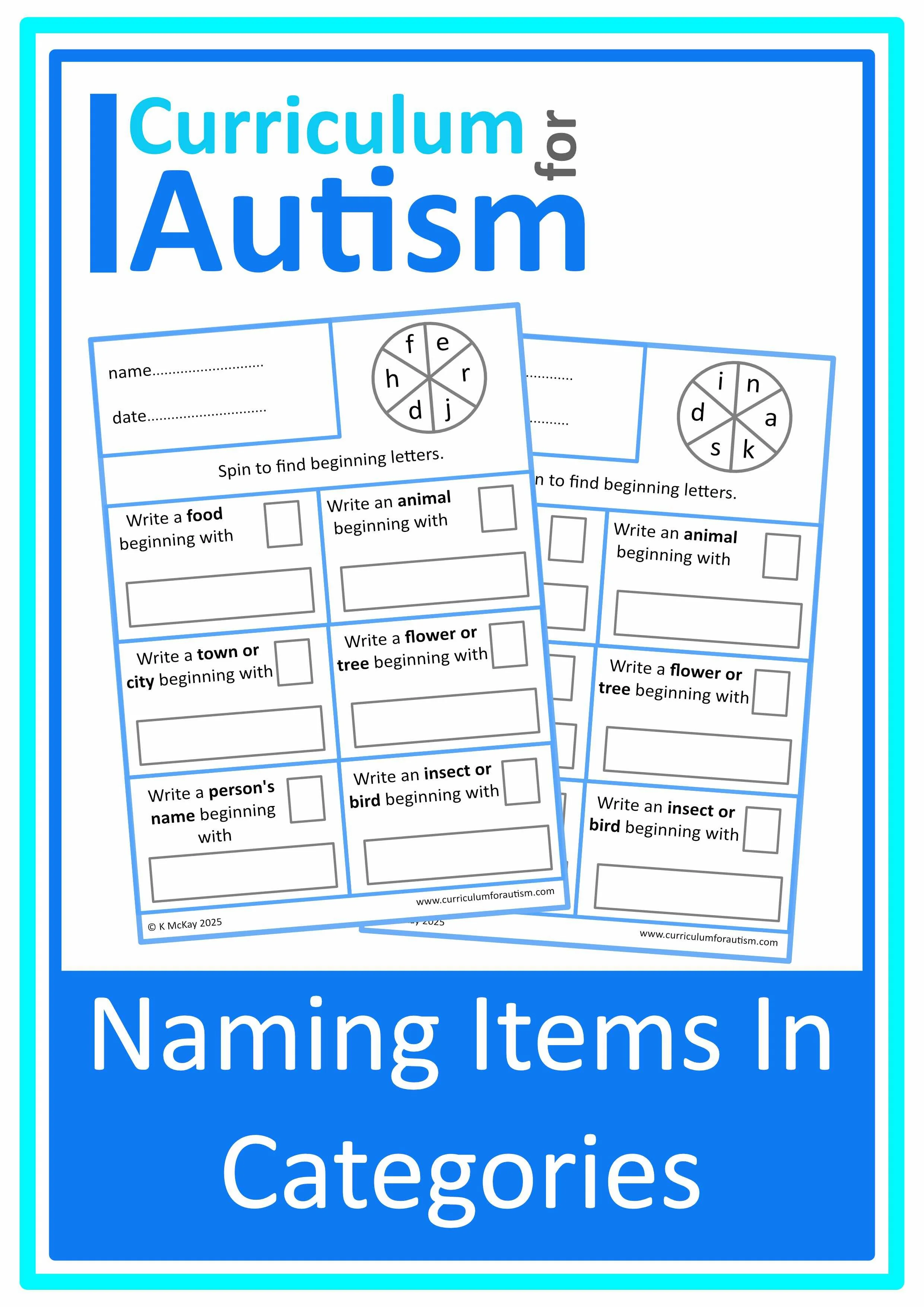 Nouns Vocabulary Picture Match Clip Cards Autism Special Education ...