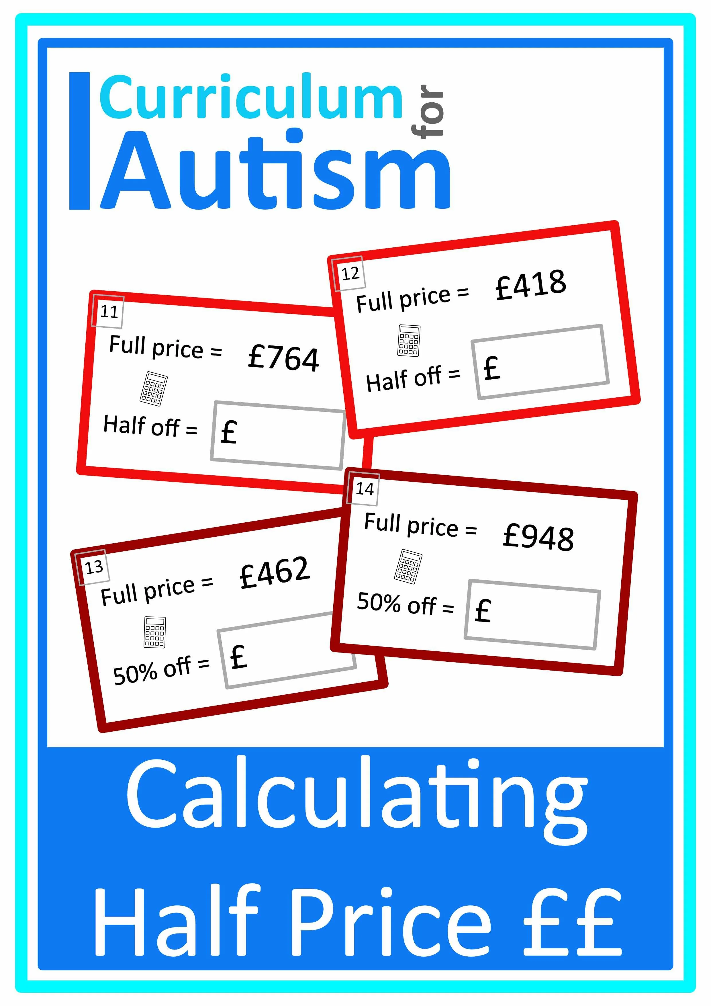 Calculating Total Cost in UK Pounds Adding Money Worksheets Autism SEND ...