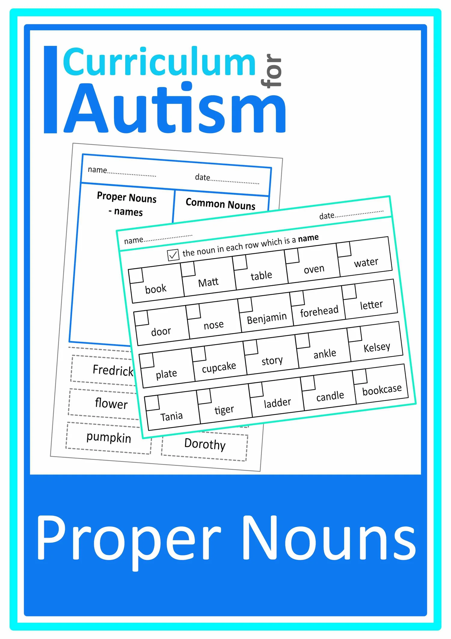 Identifying Sentences Cut & Paste Sort Worksheets Autism Special ...