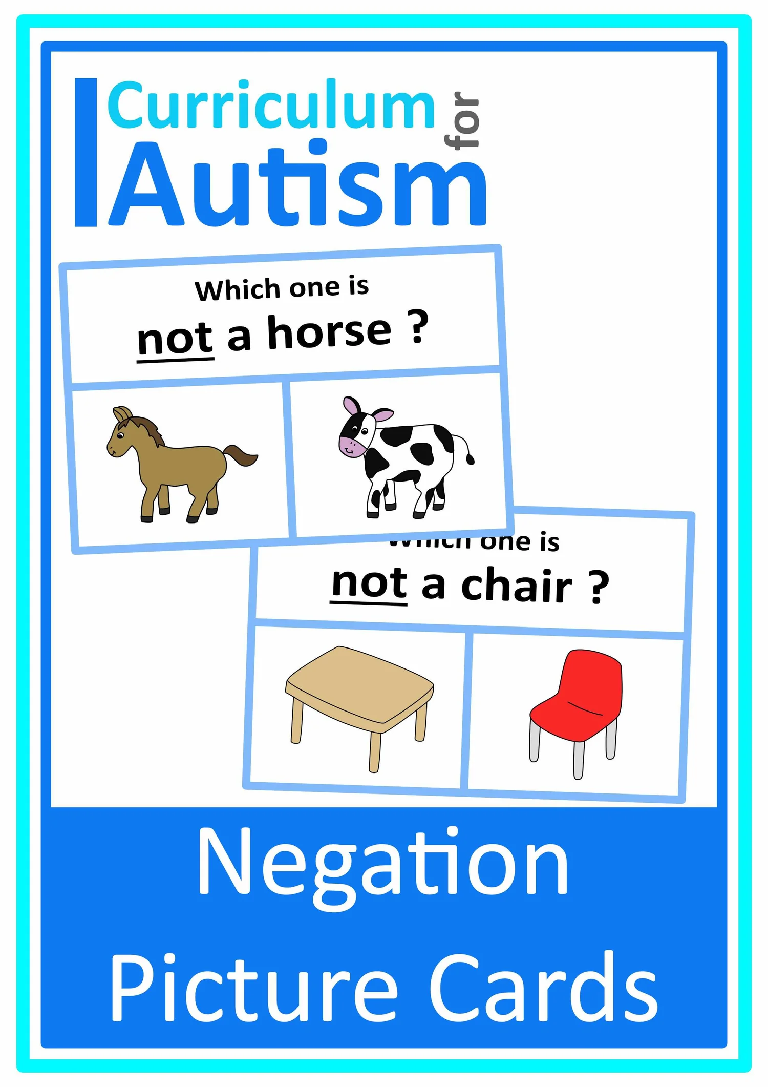 Picture Nouns Vocabulary Yes or No Worksheets Autism Special Education ...