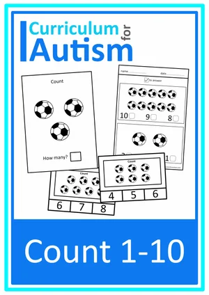 Count 1-10 Fruit & Veg Theme Activity Autism Special Education ...