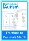 Fractions of Shapes Cut Paste Worksheets Autism Special Education ...