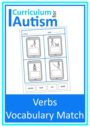 Nouns Label Pictures Vocabulary Match Activity Autism Special Education ...