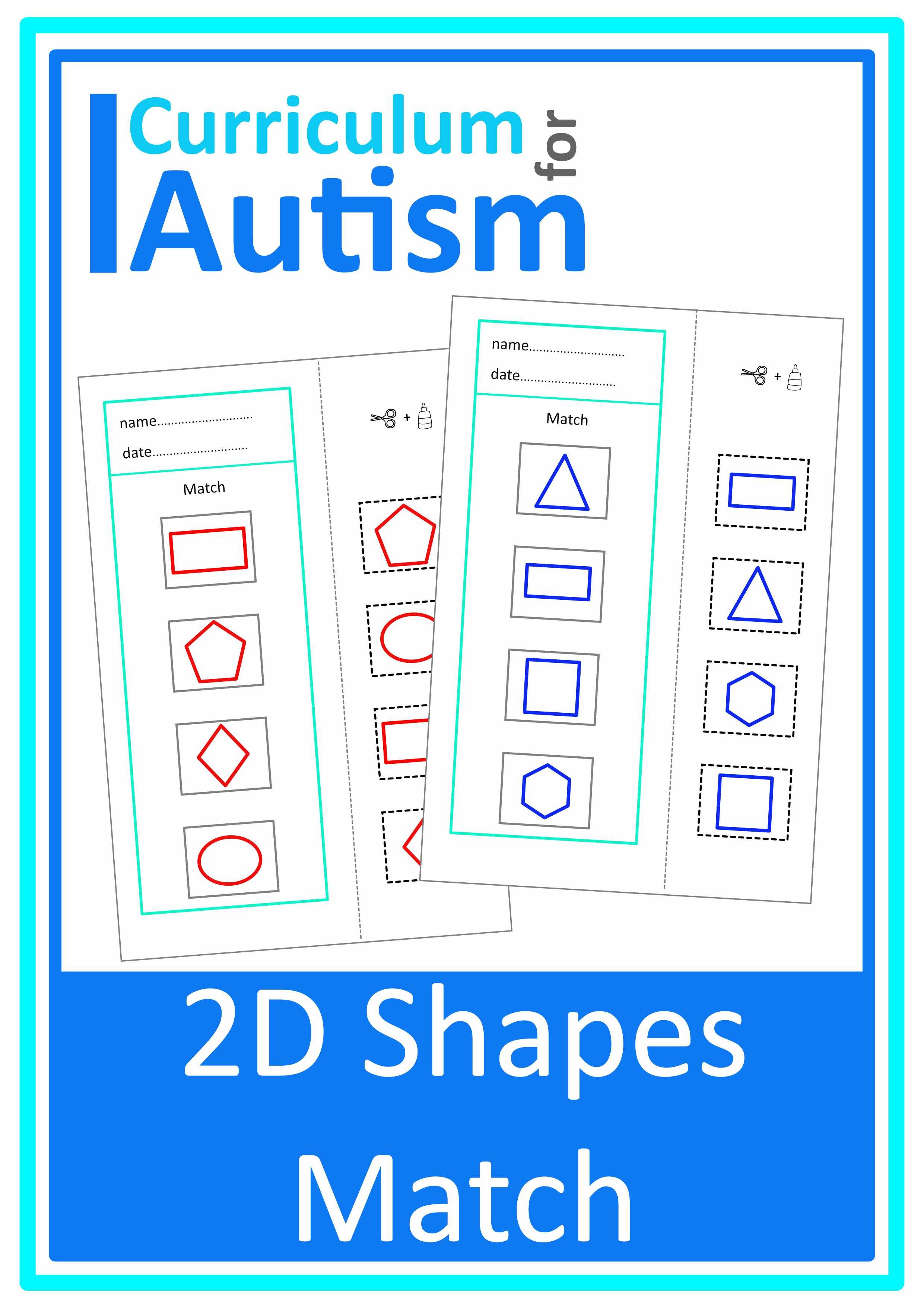 2D Shapes Sorting Mats Autism Special Education Self Contained ...