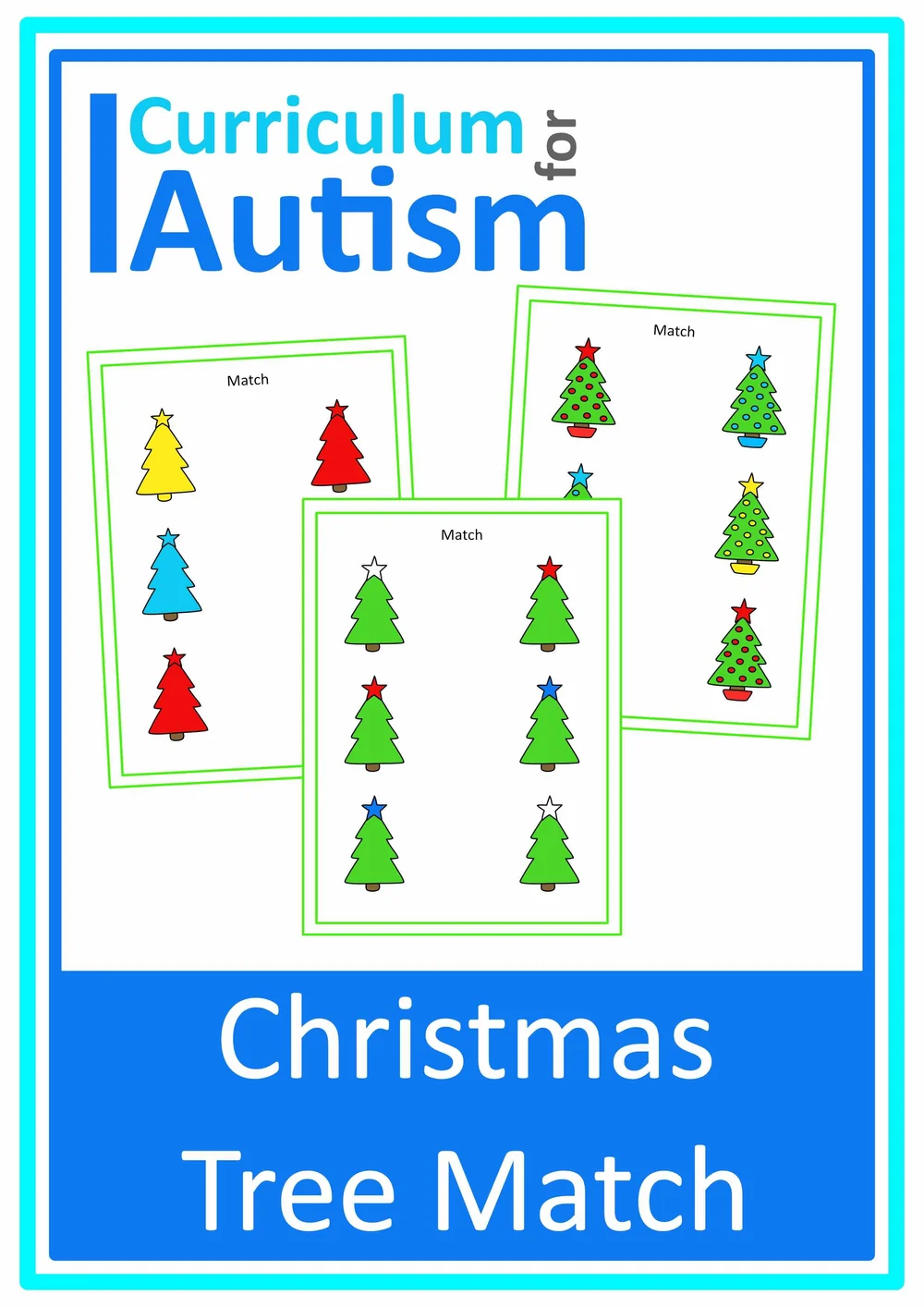 Christmas Picture to Word Matching Activities Autism Special Education ...