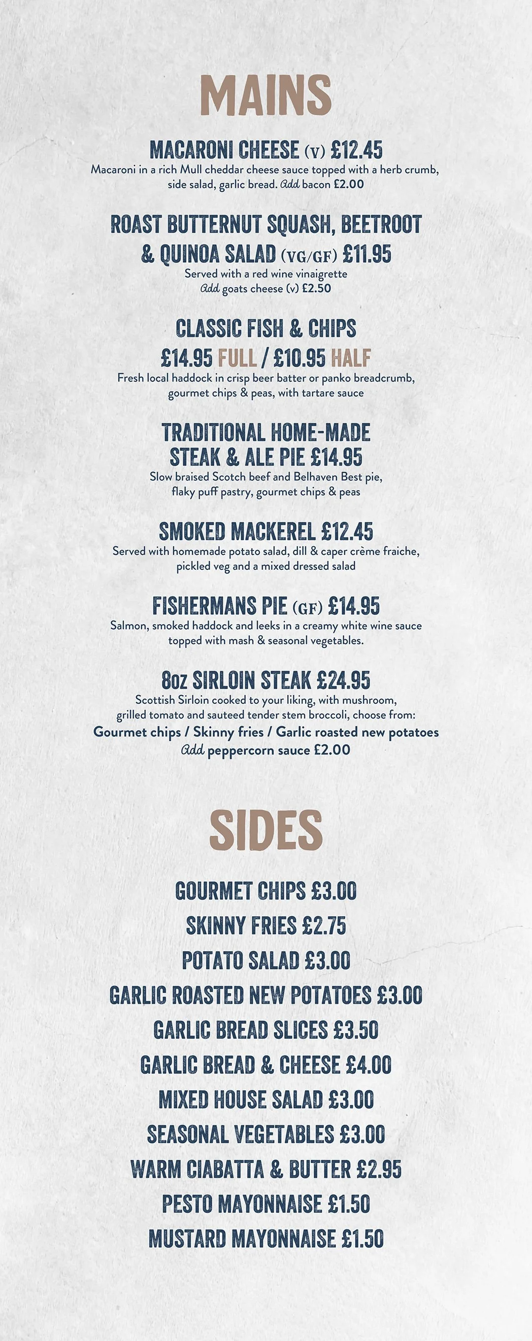 FOOD — The Ship Inn North Berwick