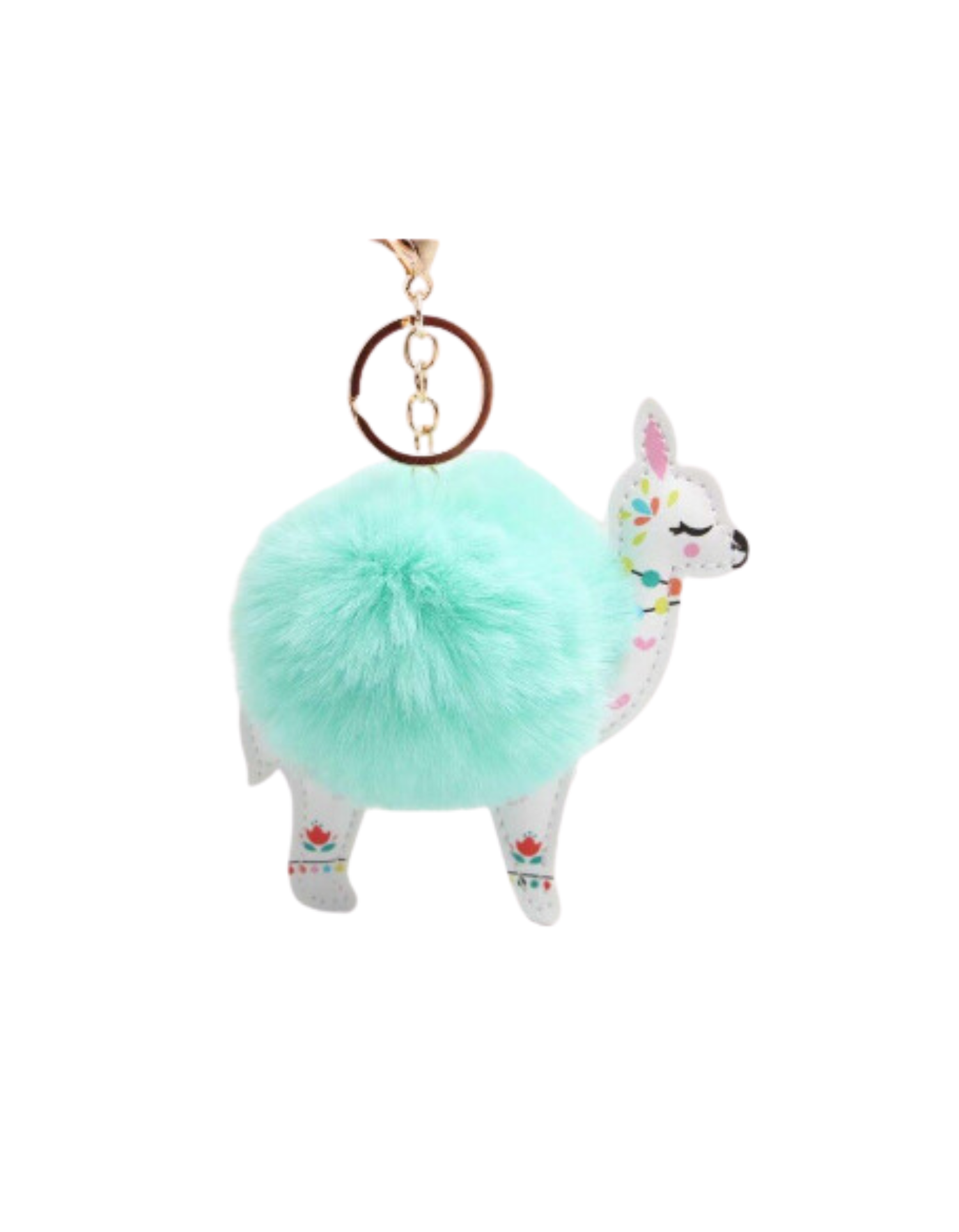 Alpaca Llama Fluffy Key Chain - Hot Pink — Aussie Alpaca World