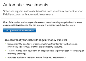 How To Set Up Automatic Investing With Fidelity — Buck by Buck ...