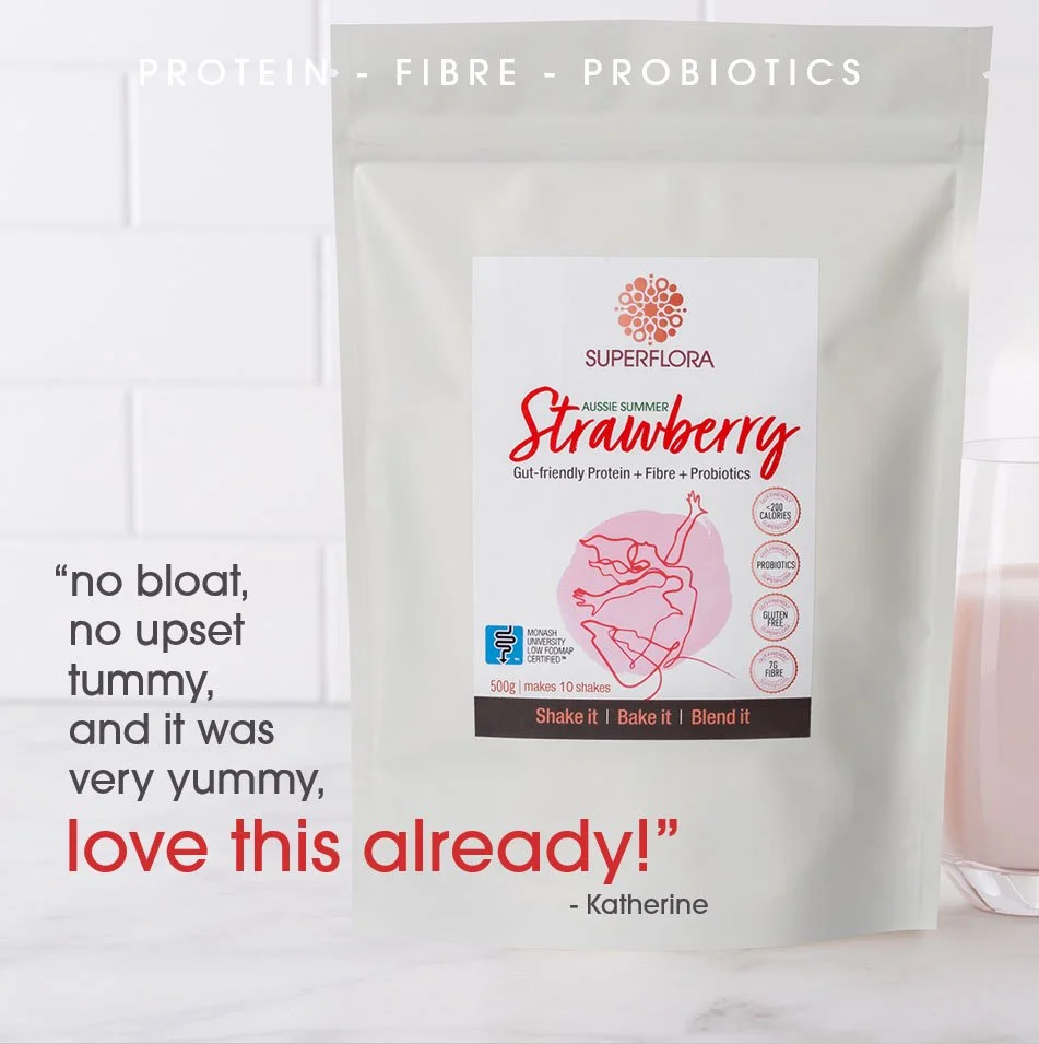 SUPERERFLORA Gut Health Shake Shop - Protein + Fibre + Probiotics ...