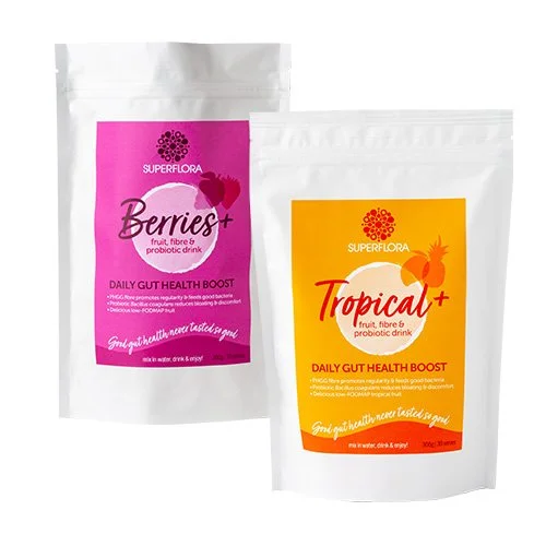 Berries+ Daily Gut Health Boost from Superflora provide prebiotic fibre ...