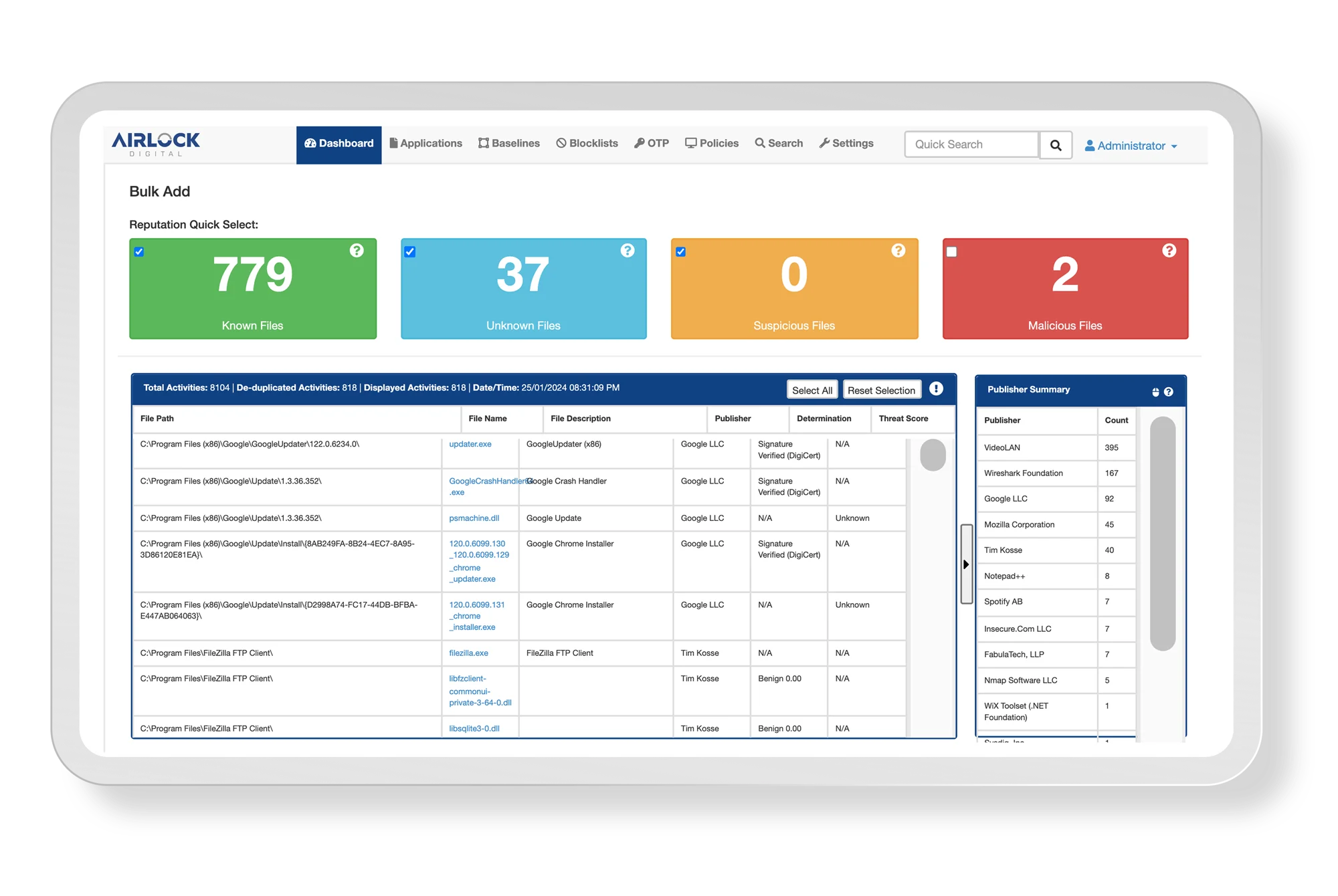 Airlock Digital | Whitelisting and Execution Control — Cyconsol