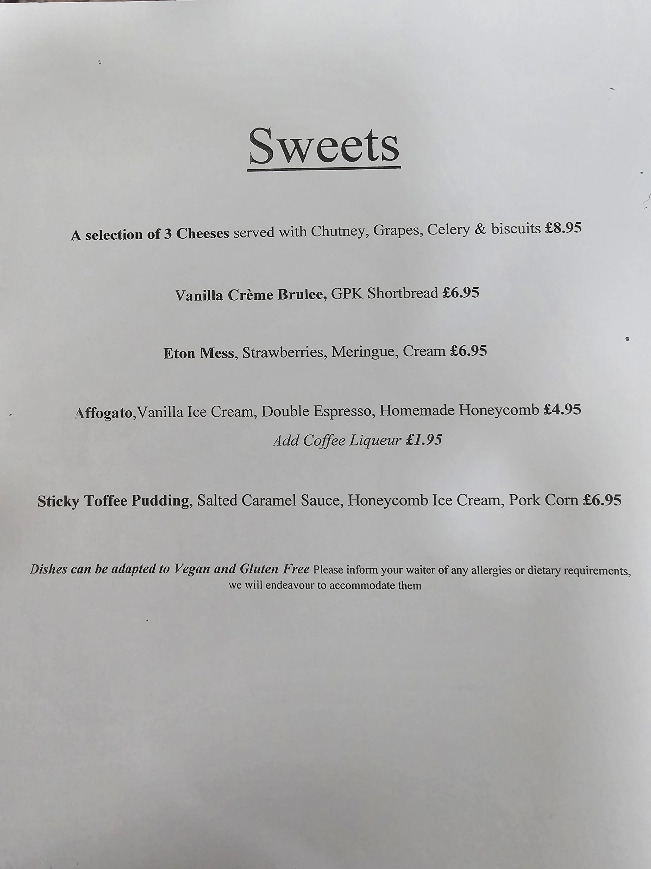 Sweets — Ginger Pig Kitchen