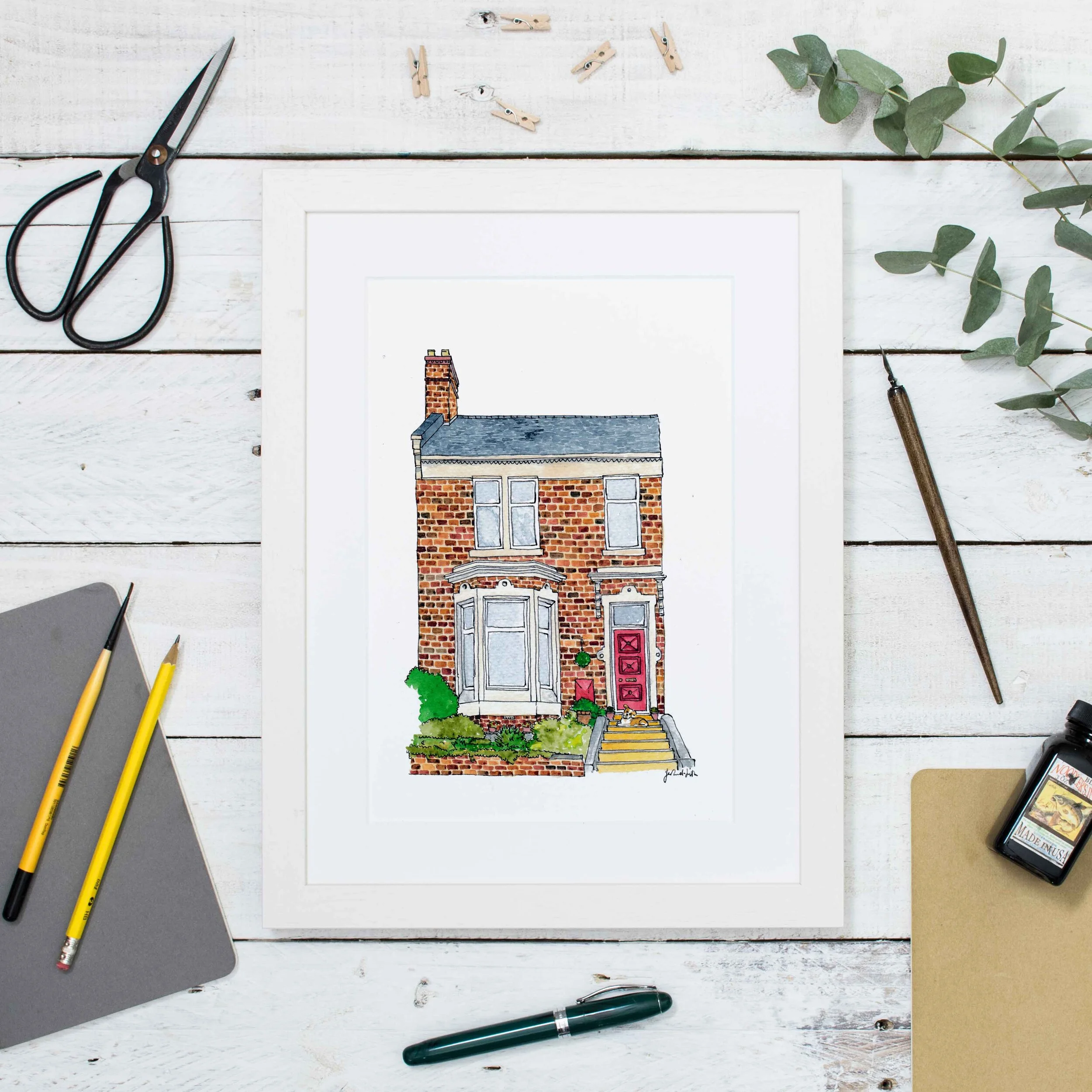 House Portraits and Illustrated Buildings — Jen Russell-Smith Illustration