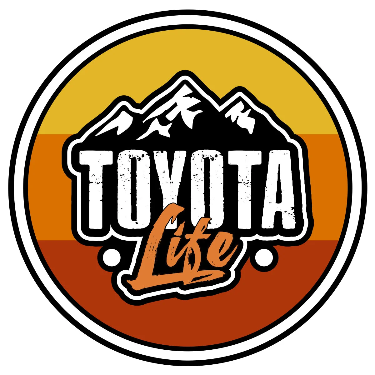 Toyota Life Mountain Decal - Large — The Toyota Life