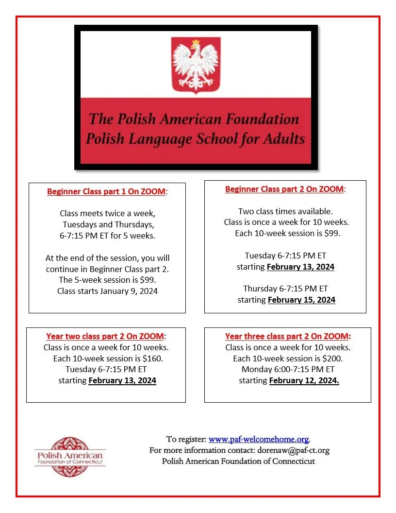 Polish Language Class — Welcome Home