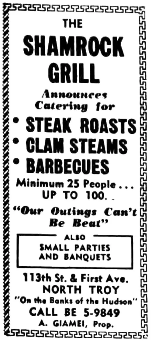 Shamrock Grill — Lansingburgh Historical Society