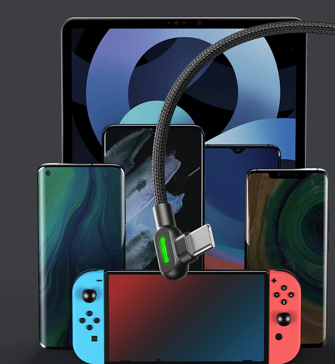 Mcdodo Right Angle USB-C Cable 90 Degree Essential Cable Type-C gaming ...