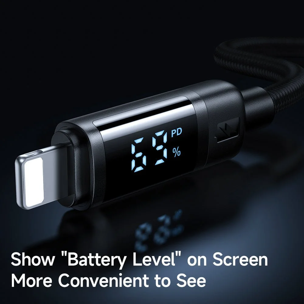 Mcdodo iPhone Cable USB-C to Lightning Charging Level Indicator LED ...