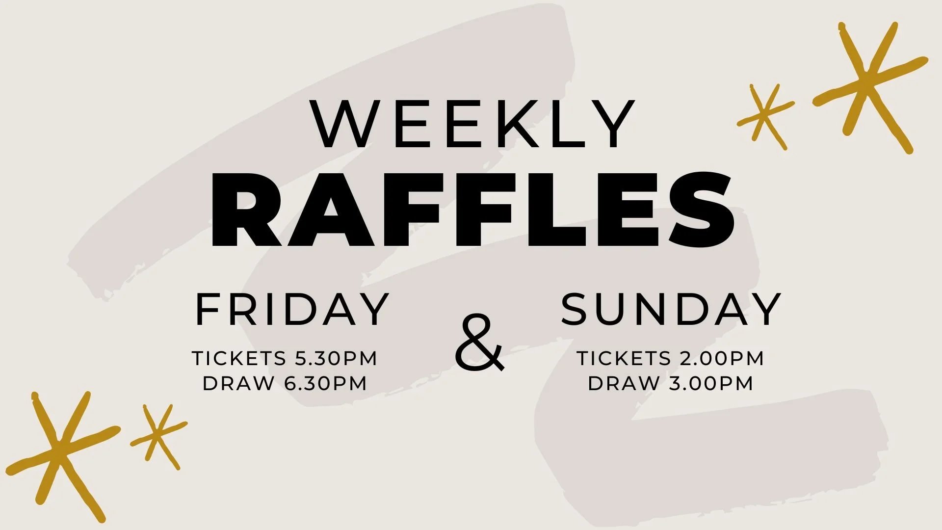 Weekly Raffles — Toronto Workers Club