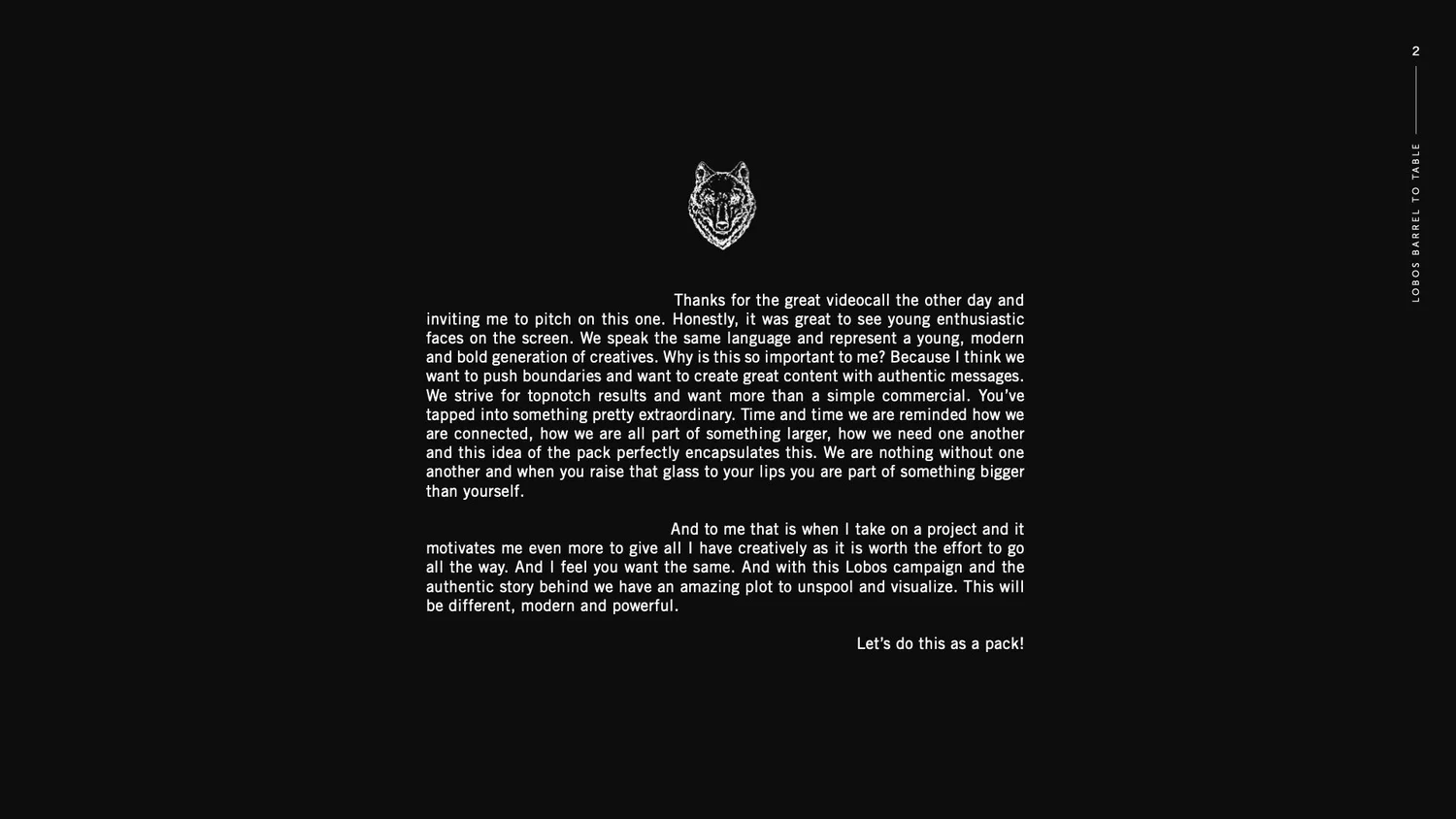 LINDSAY SUNADA DESIGNS DIRECTOR TREATMENTS — THE BETTERMENT SOCIETY