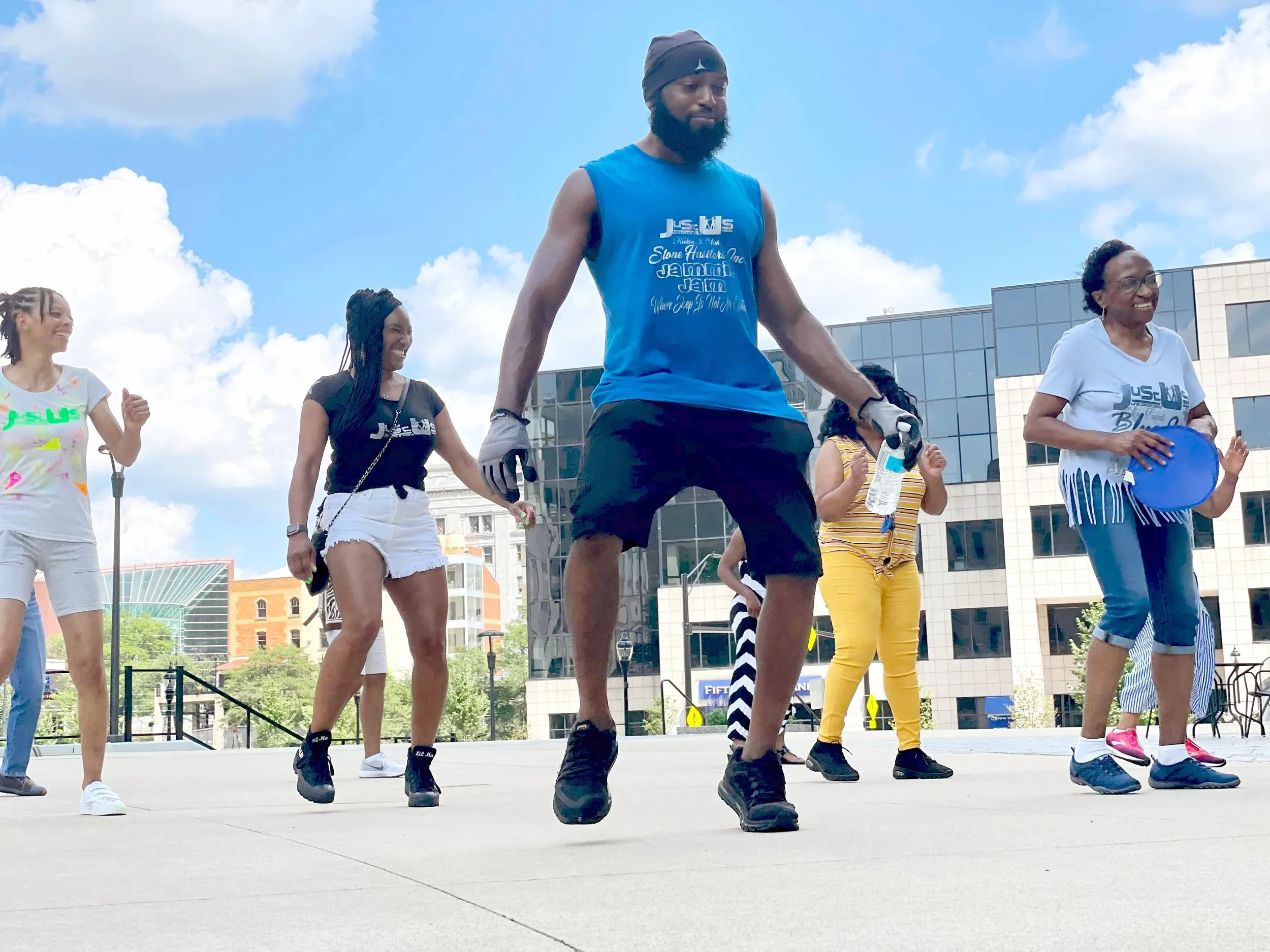 Line Dancing on the Plaza — Akron Civic Commons
