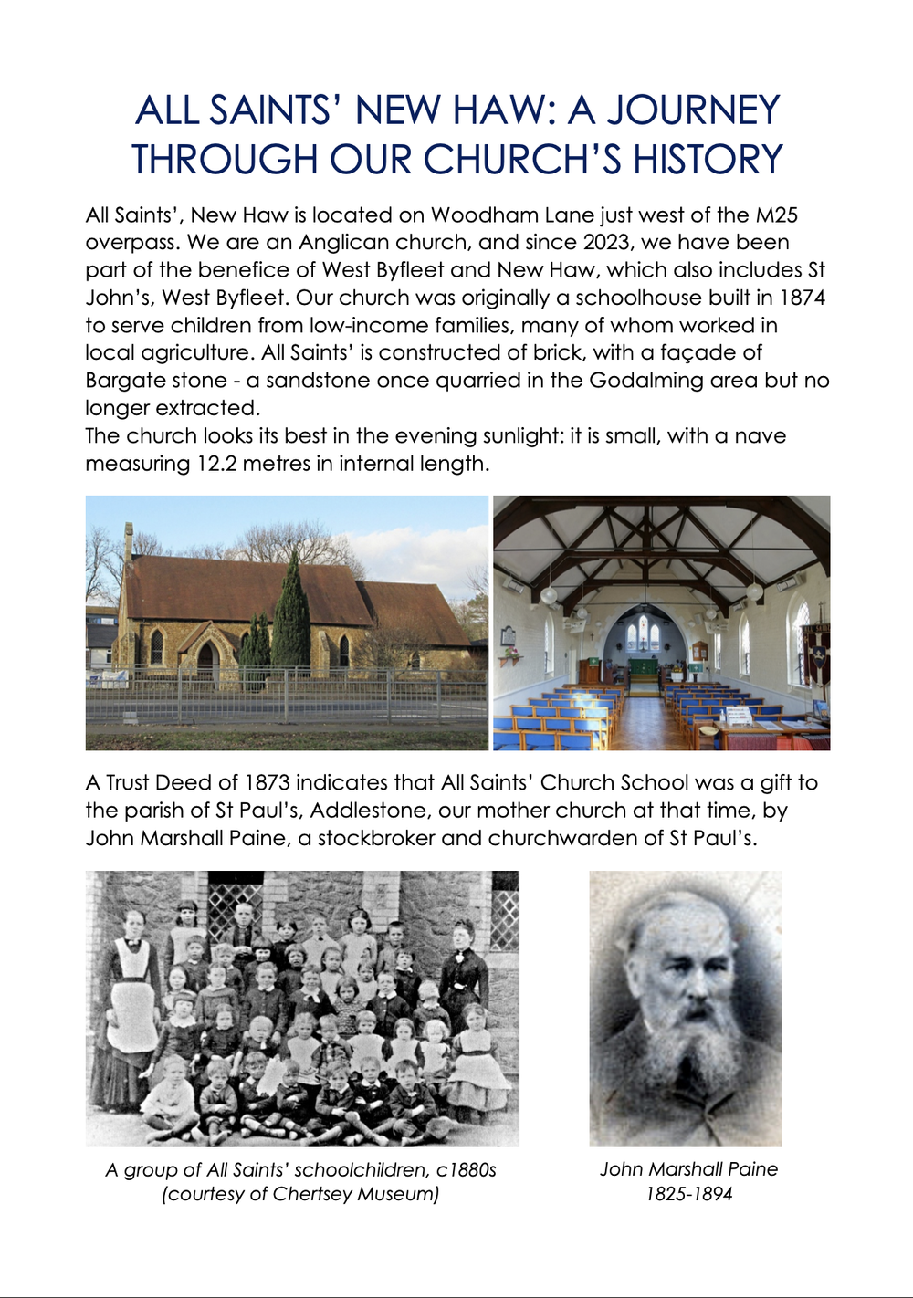 General 1 — All Saints' New Haw