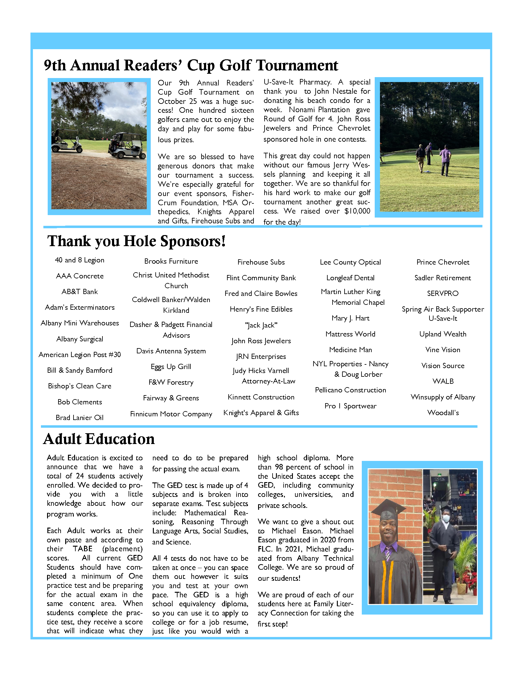 Newsletters — Family Literacy Connection