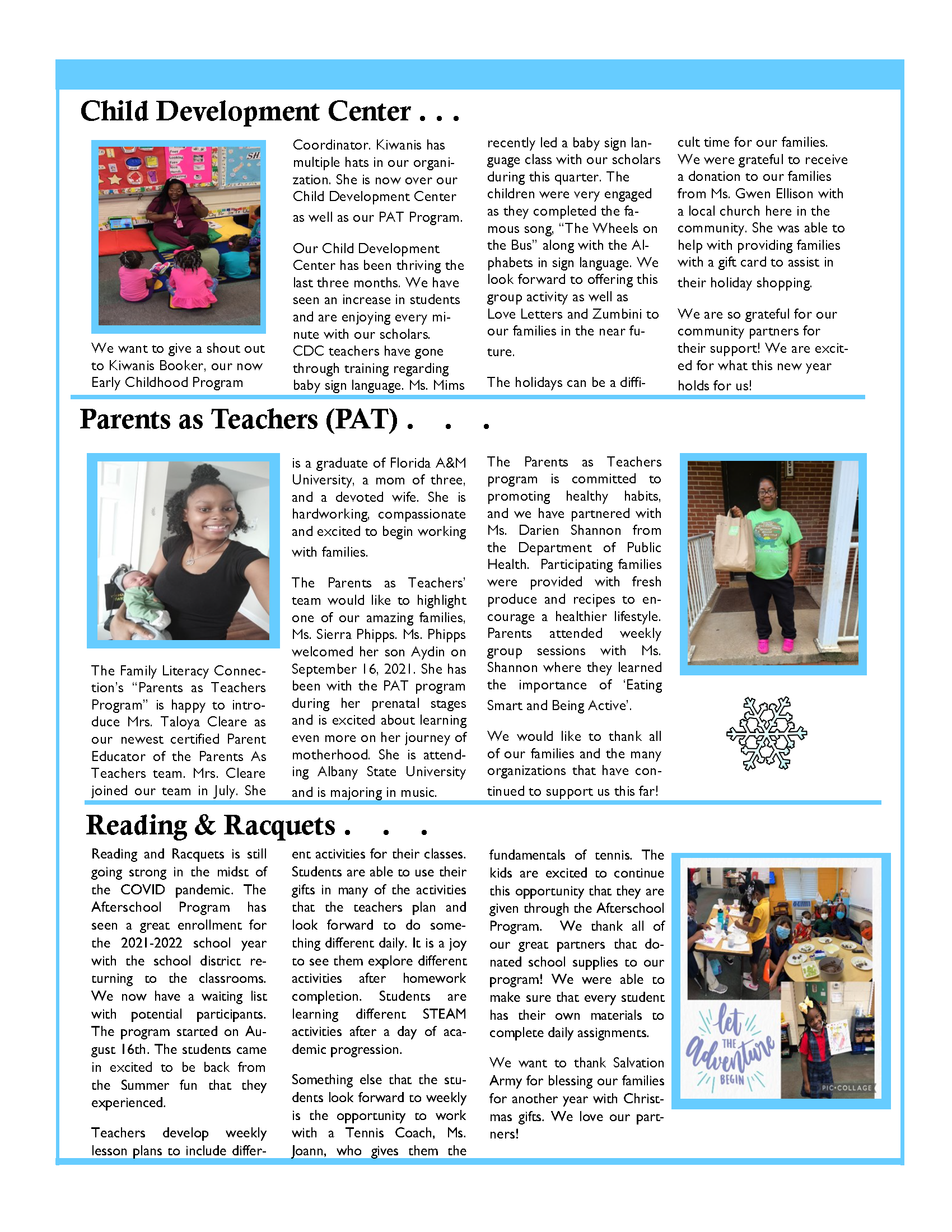 Newsletters — Family Literacy Connection
